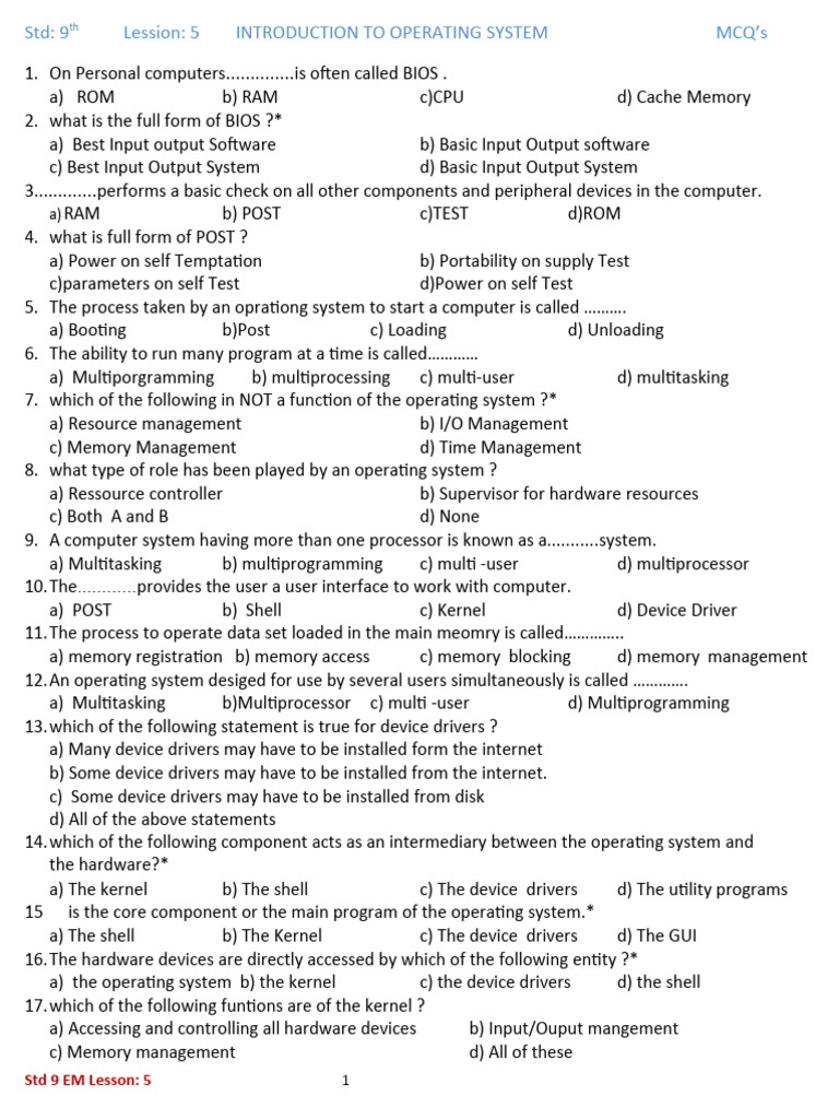 std9 ch5 | PDF | Graphical User Interfaces | Operating System