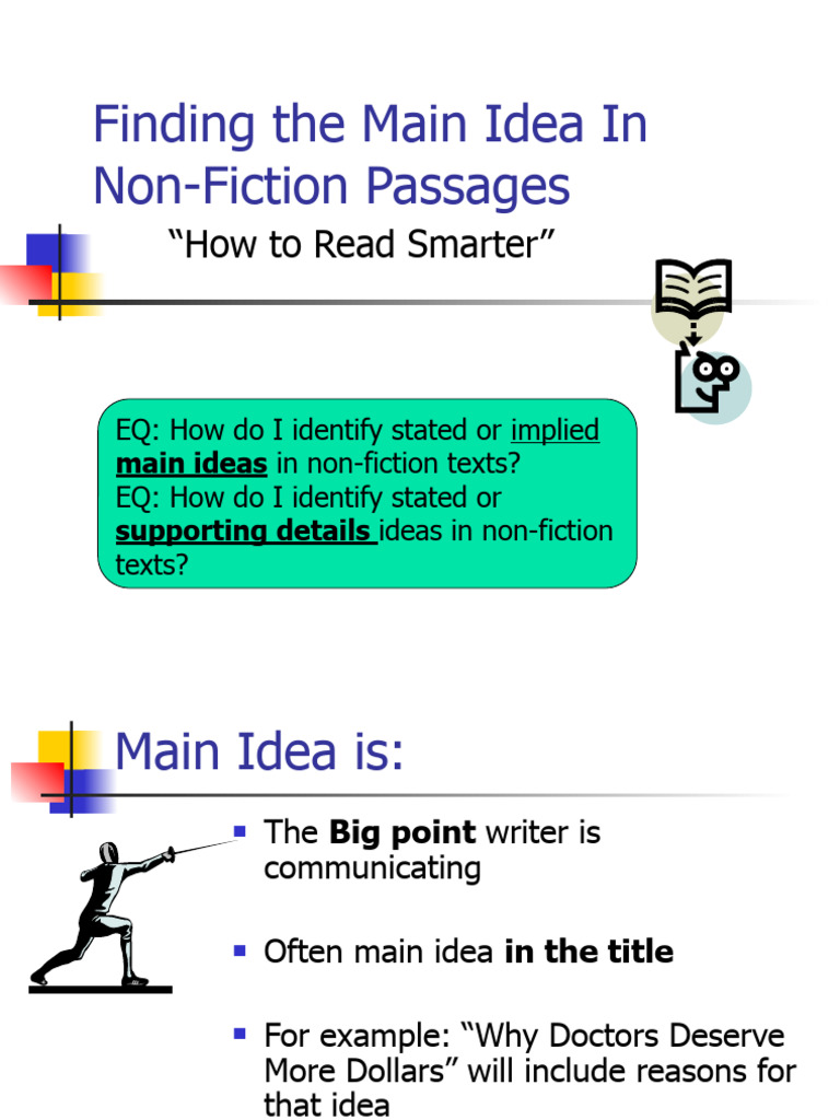 Main Idea in Non-Fiction Texts | PDF | Internet Privacy | Vegetables