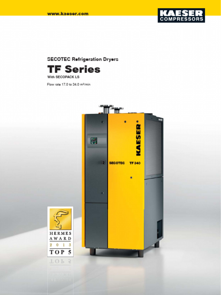 Air Dryer SECOTEC Series TF | PDF | Clothes Dryer | Heat Exchanger