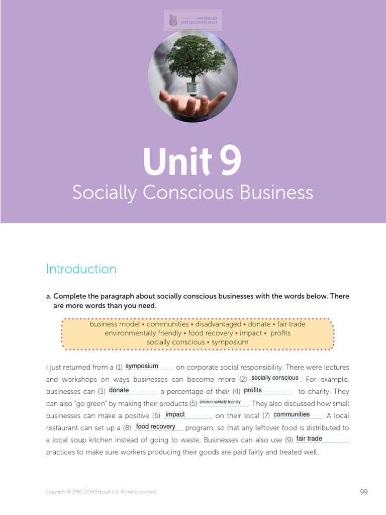 Advanced 1 Workbook Unit 9 | PDF