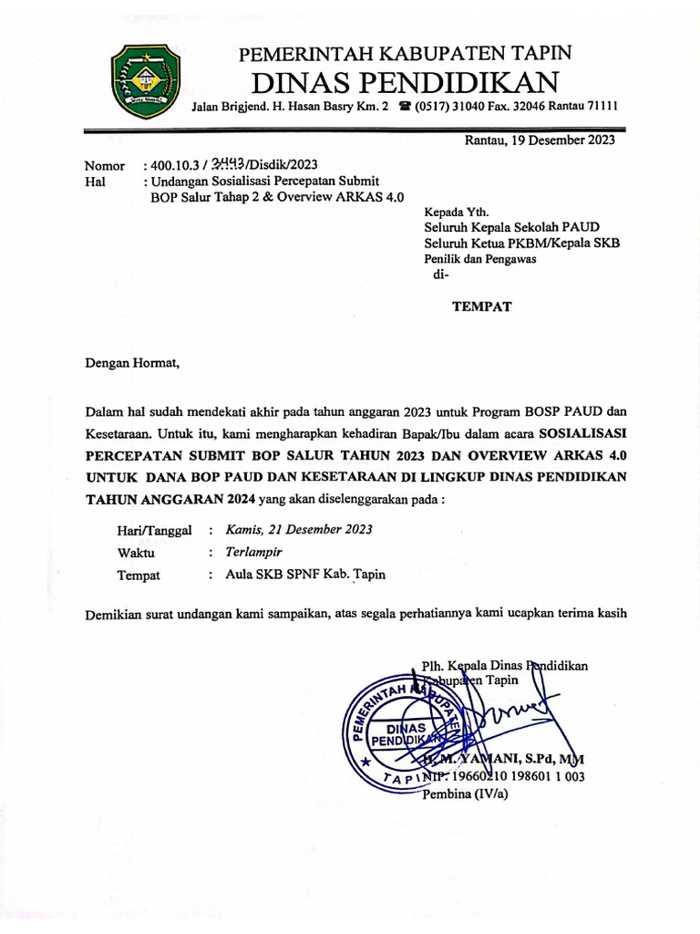 Su Sosialisasi Arkas Paud PNF | PDF