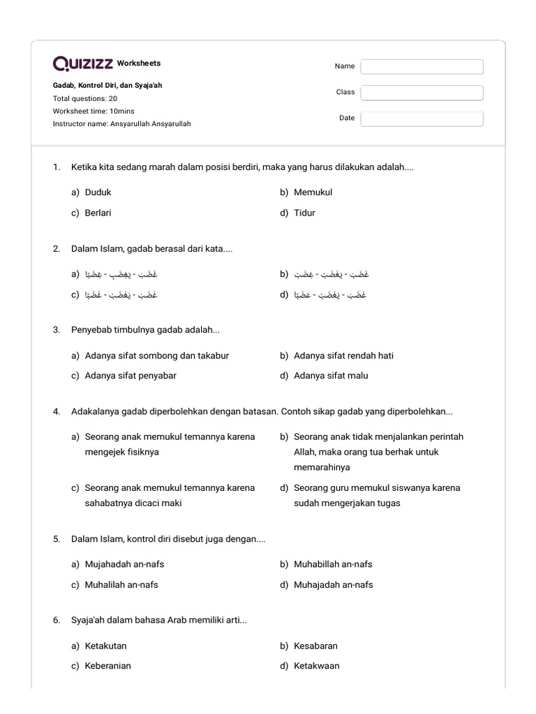 Mengelola Gadab dan Kontrol Diri | PDF