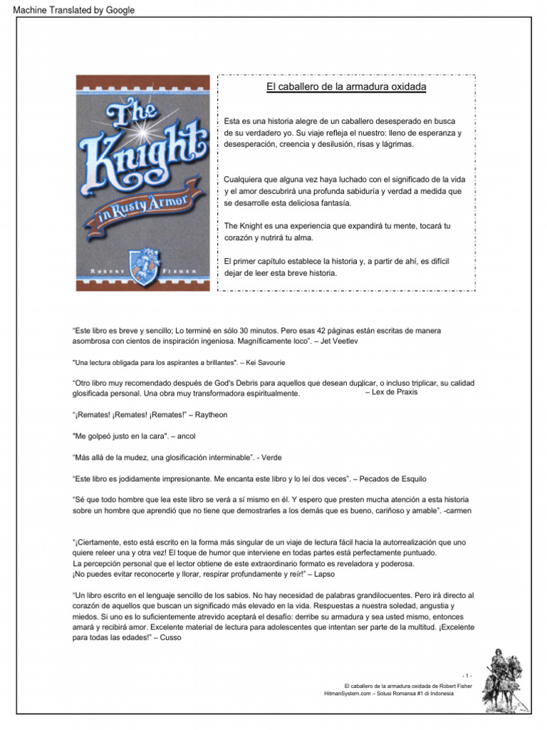Knight in Rusty Armor | PDF | Caballero | Esmerejón
