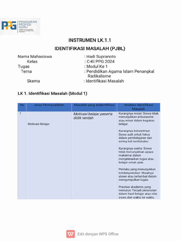 Tugas Identifikasi Masalah - 11zon | PDF