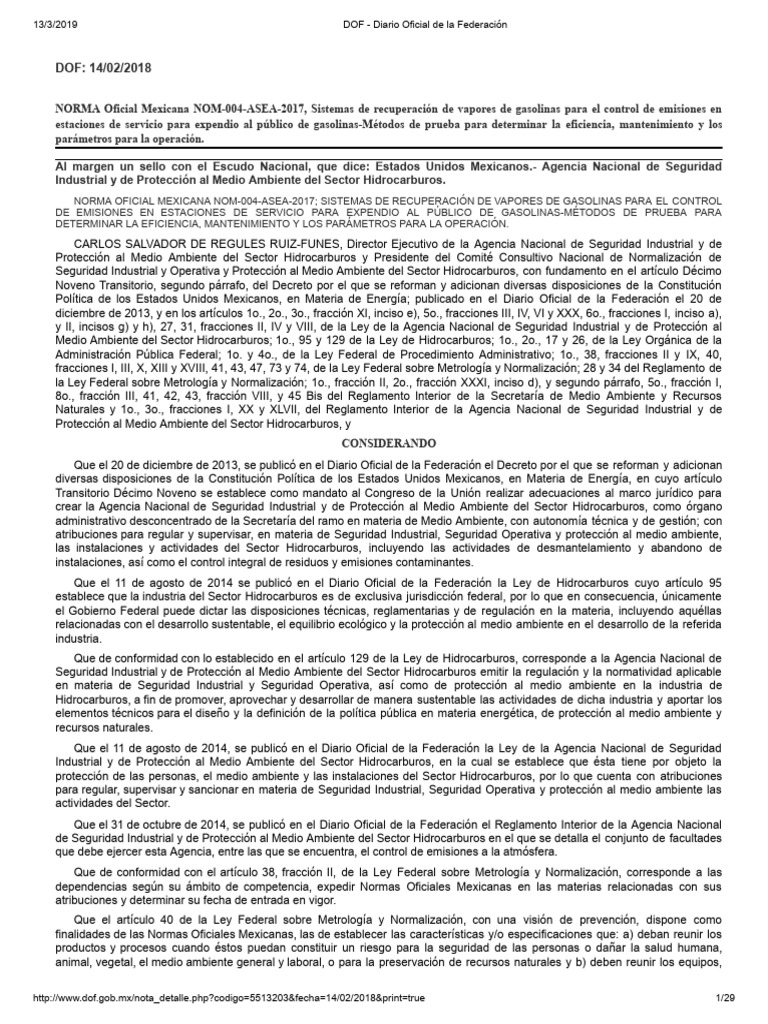 Nom 004 Asea 2017 | PDF | Ozono | México