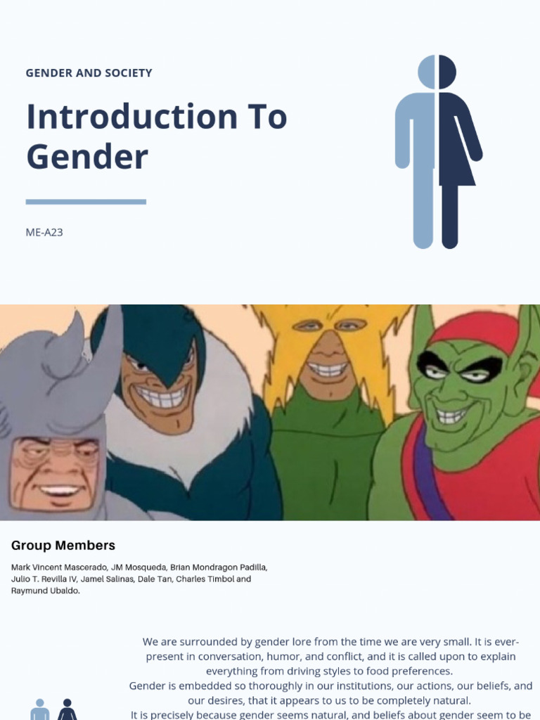 Introduction To Gender Pt.1 | PDF