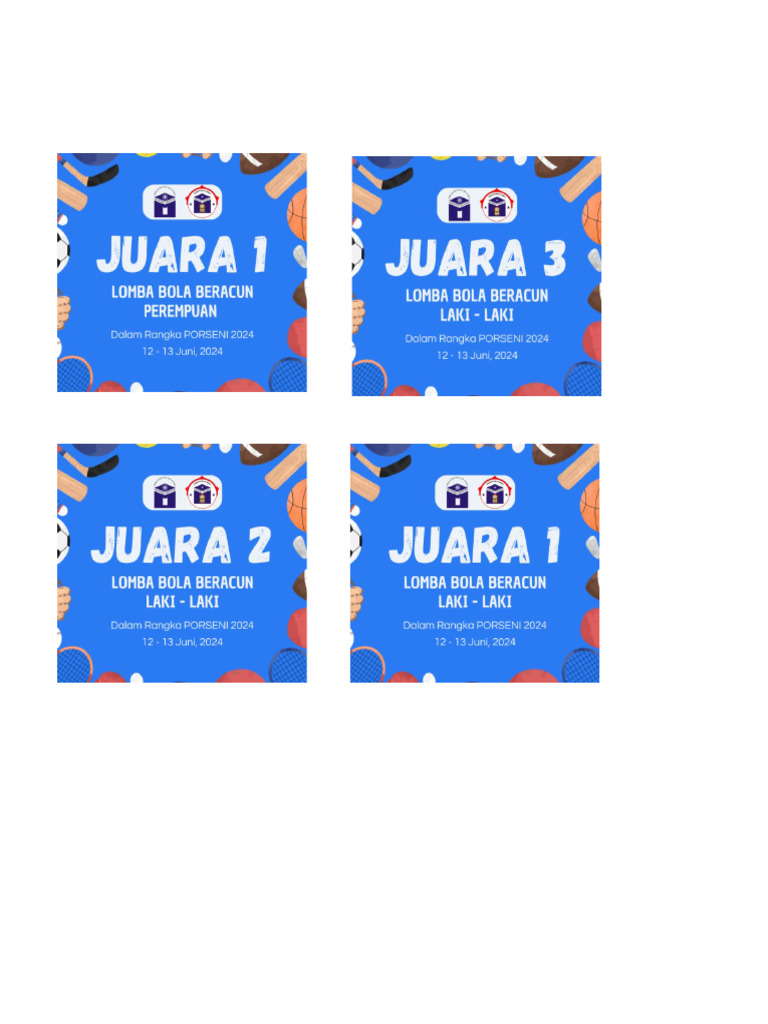 Sticker Piala Porseni 2024 | PDF