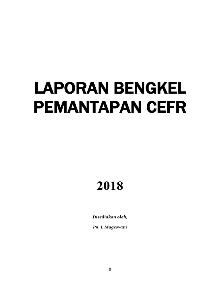LAPORAN BENGKEL Bi Ju LDG Segamat | PDF