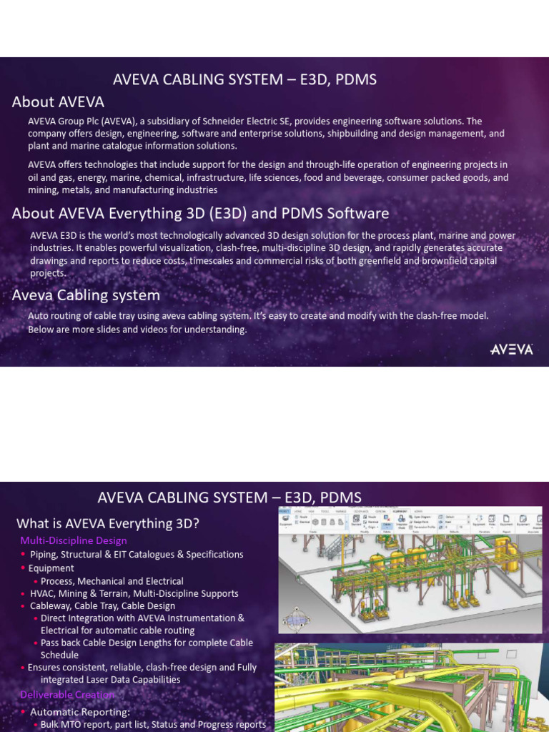 Aveva E3D Cable Management 2024 | PDF | Engineering