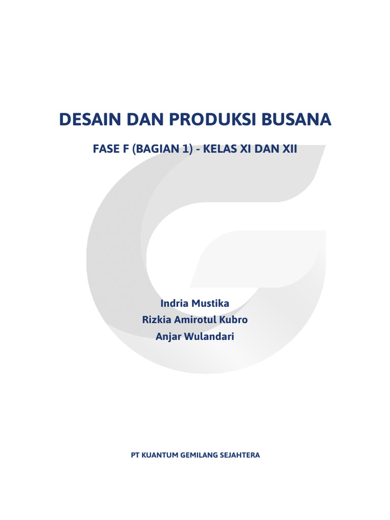 Desain dan Produksi Busana Fase F | PDF | Seni