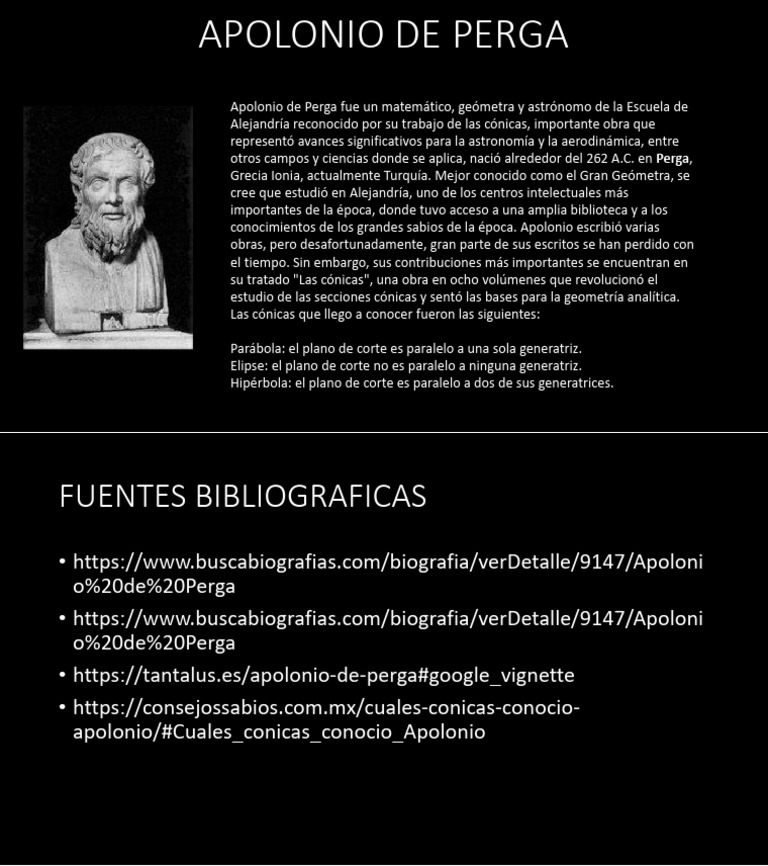 Aportaciones de Apolonio de Perga | PDF | Ciencias sociales | Clásicos