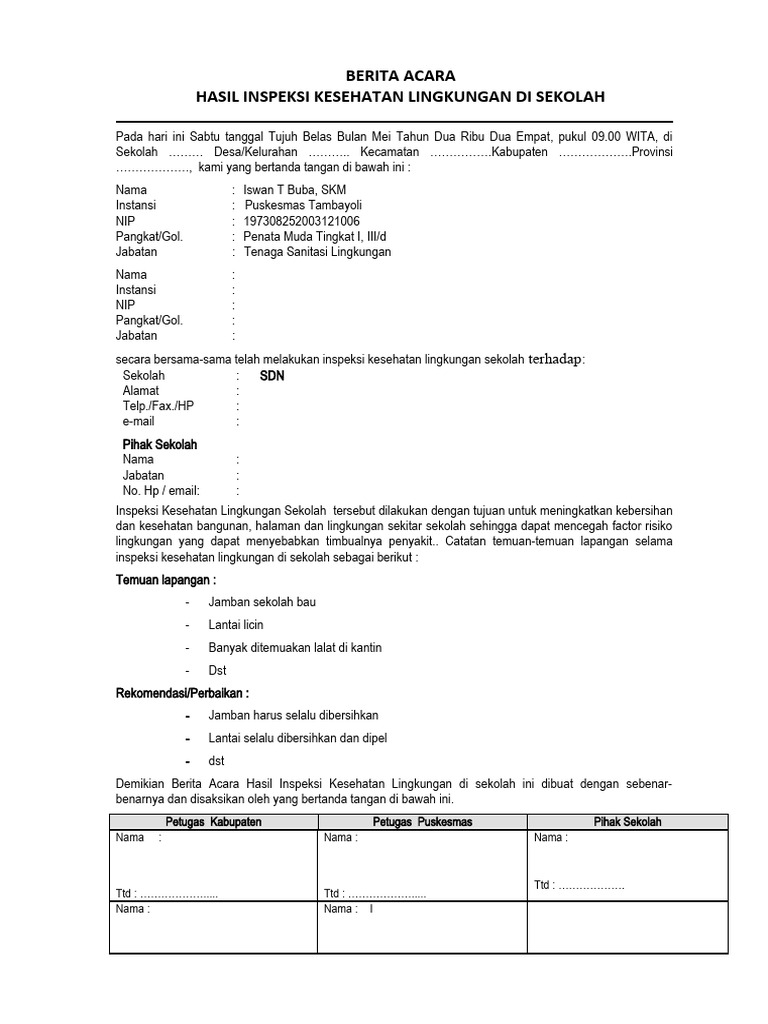 Rekomendasi IKL Sekolah | PDF