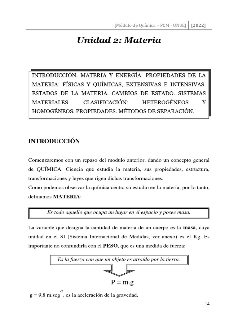 Propiedades y Estados de la Materia | PDF | Gases | Importar