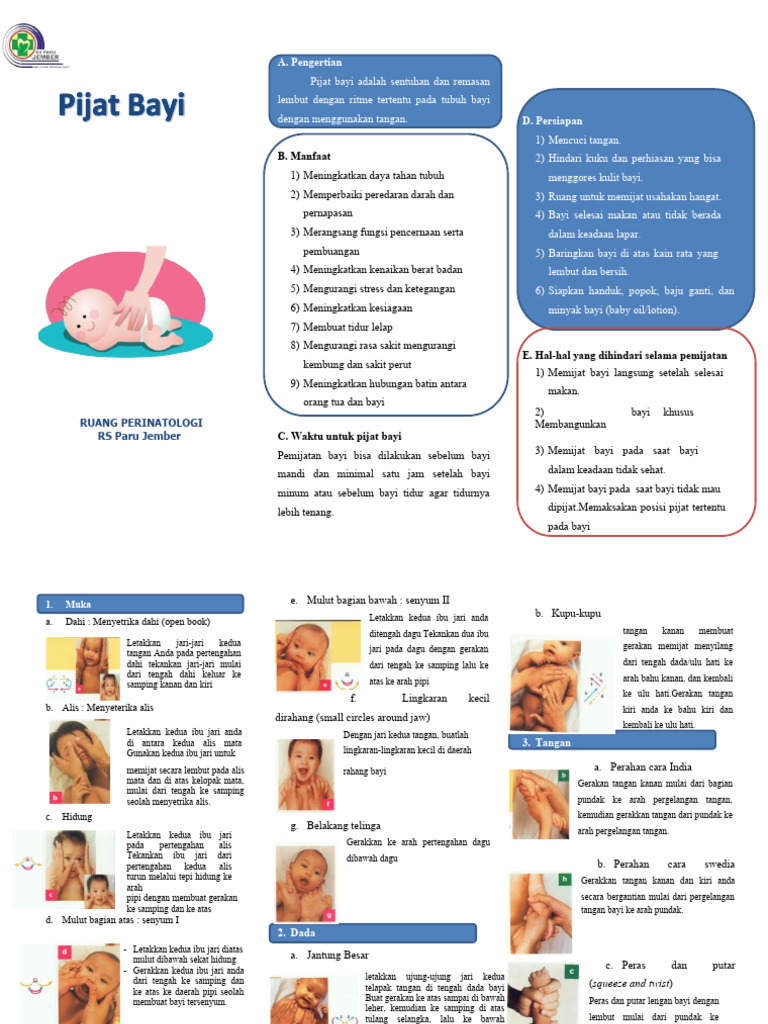 Leaflet Pijat Bayi | PDF