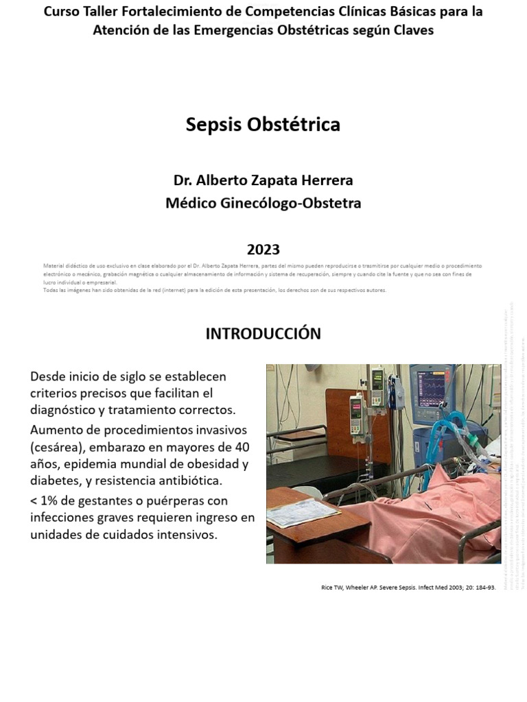 Guía sobre Sepsis Obstétrica y Tratamiento | PDF | Septicemia ...