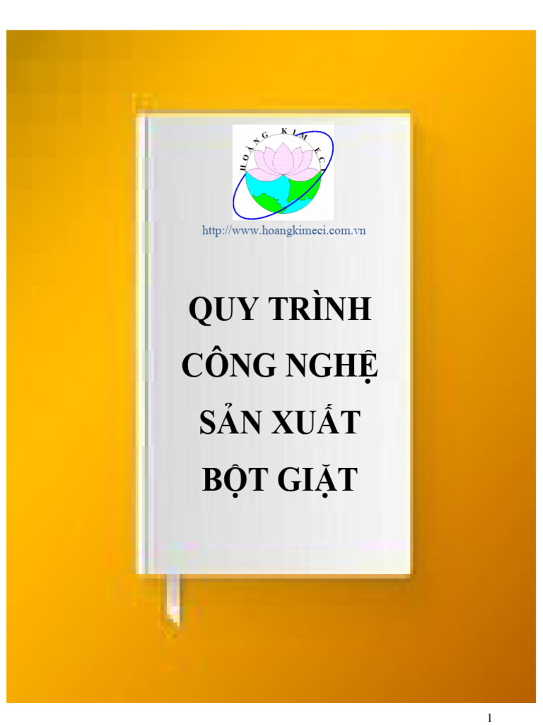 Cong Nghe San Xuat Bot Giat | PDF