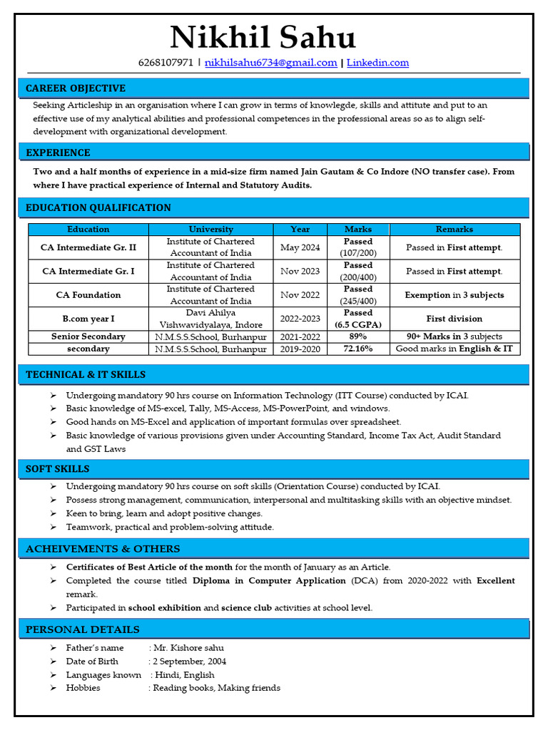 Nikhil_Sahu_Resume | PDF