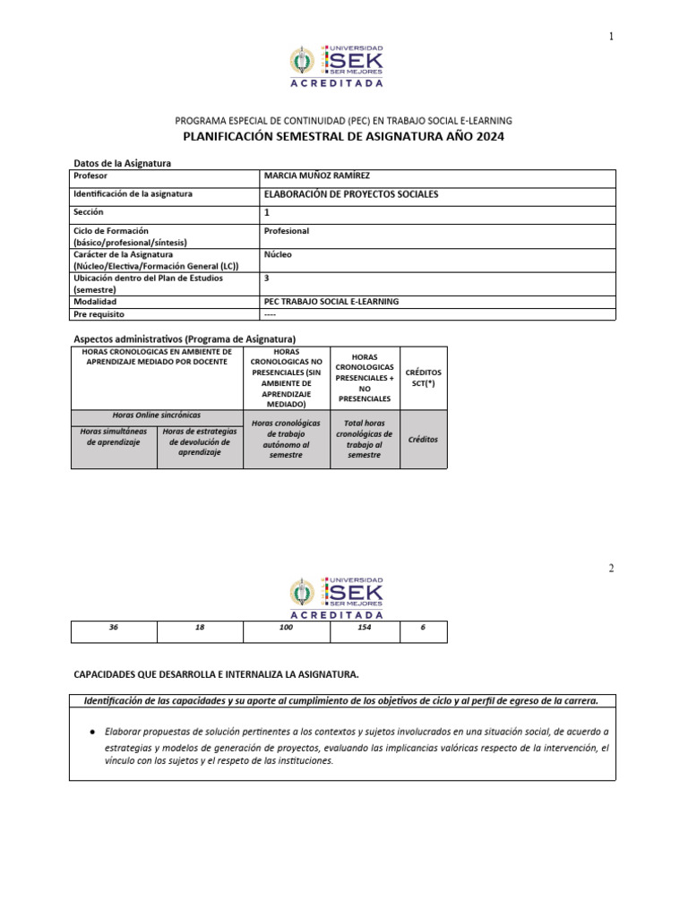 A5 PLANIFICACIÓN ONLINE 2024 - Elaboración de Proyectos (PEC) - MMR ...