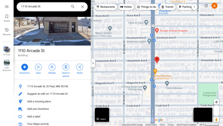 1110 Arcade ST - Google Maps | PDF