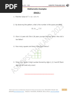 2023 Singapore Math Challenge Grade 7 Sec 1 v2 | PDF | Mathematics