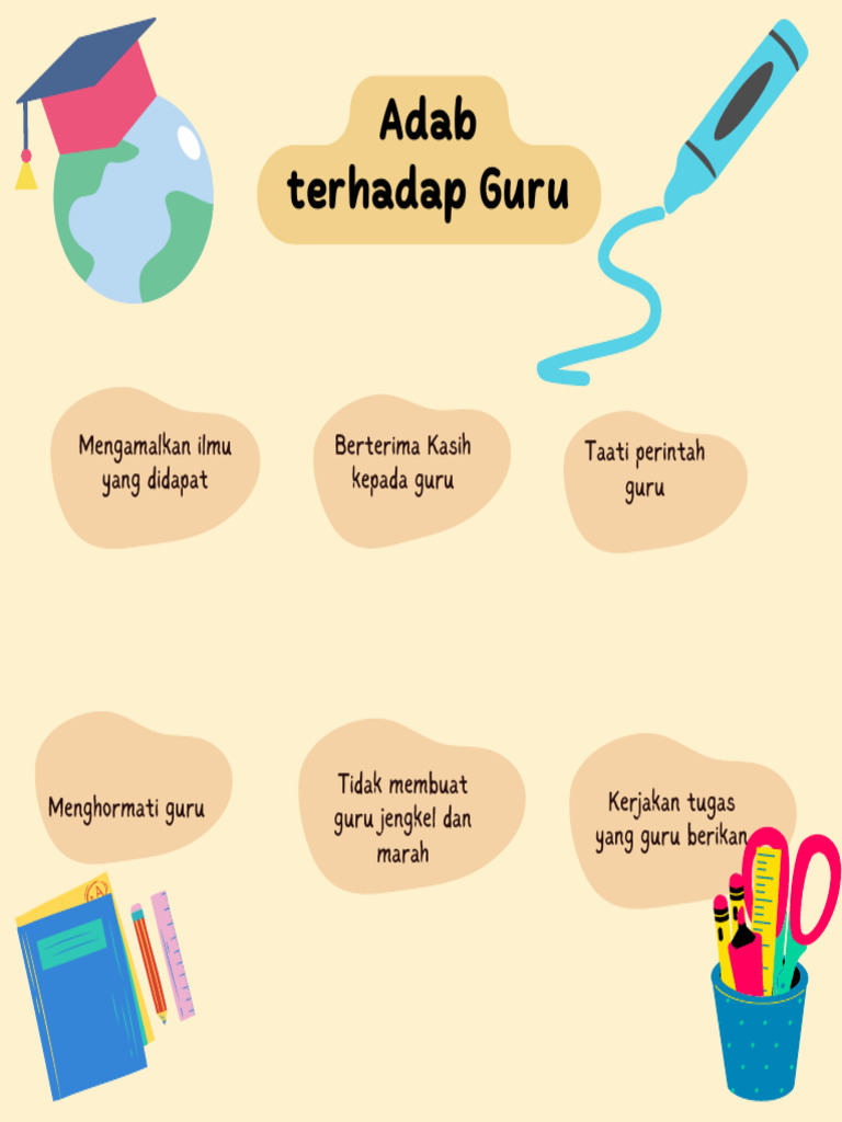 Coklat Krem Ilustrasi Adab Terhadap Guru Postingan Instagram | PDF Coklat Krem Ilustrasi Adab Terhadap Guru Postingan Instagram | PDF