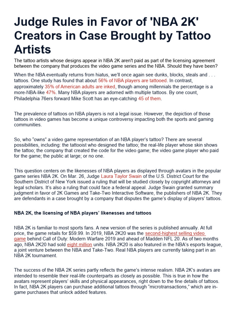 Project - Tattoo Article | PDF | Fair Use | Copyright