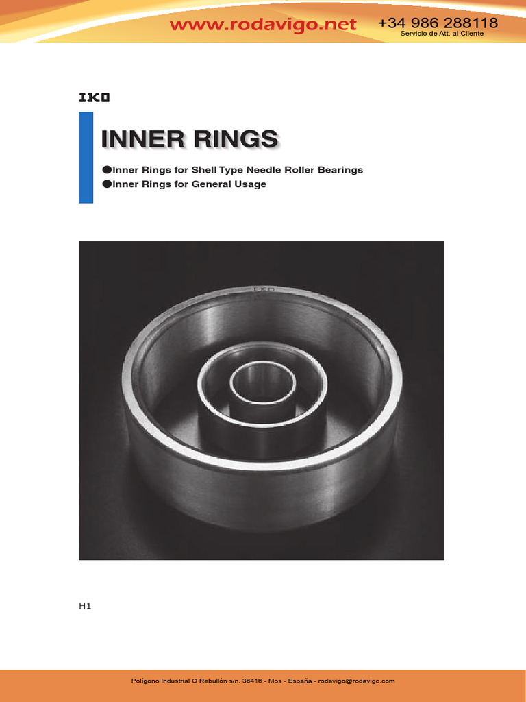 04 Anillos Interiores | PDF | Engineering Tolerance | Bearing (Mechanical)
