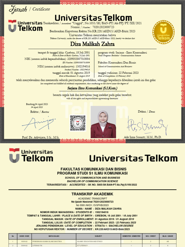 Membahas Fotokopi Ijazah Dan Transkrip Nilai Cap Stempel Sekolah Tanda ...