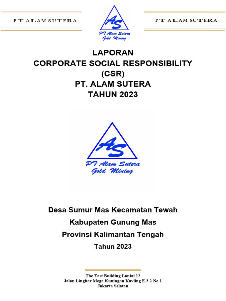 Laporan CSR 2023 | PDF