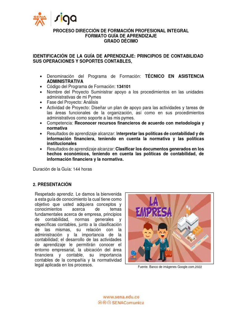 GFPI-F-019 - GUIA 1 DE APRENDIZAJE RECONOCER RECURSOS FINANCIEROS G10 Analisis | PDF ...