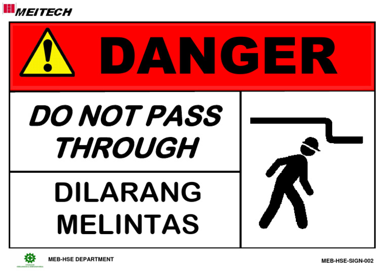 MEB-HSE - 002 Do Not Pass Through | PDF