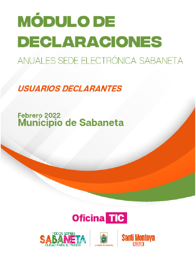 Manual Usuario Declarante Declaración Anual Ica | PDF | Informática