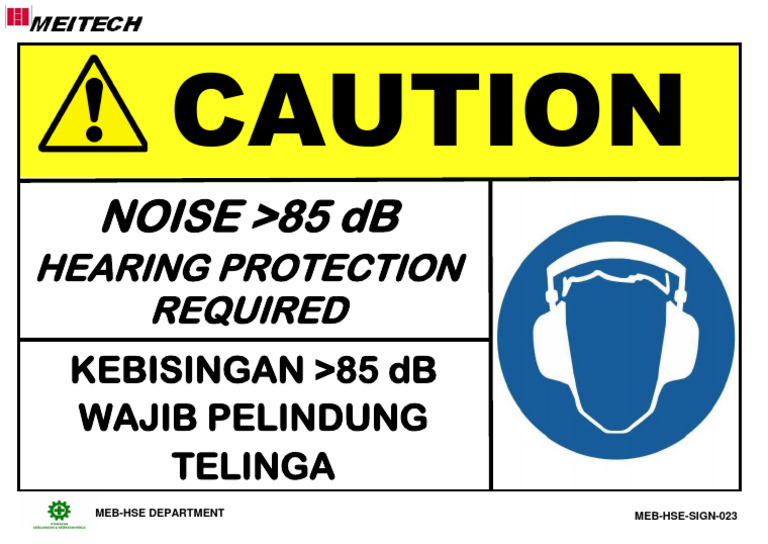 MEB-HSE - 023 Hearing Protection | PDF