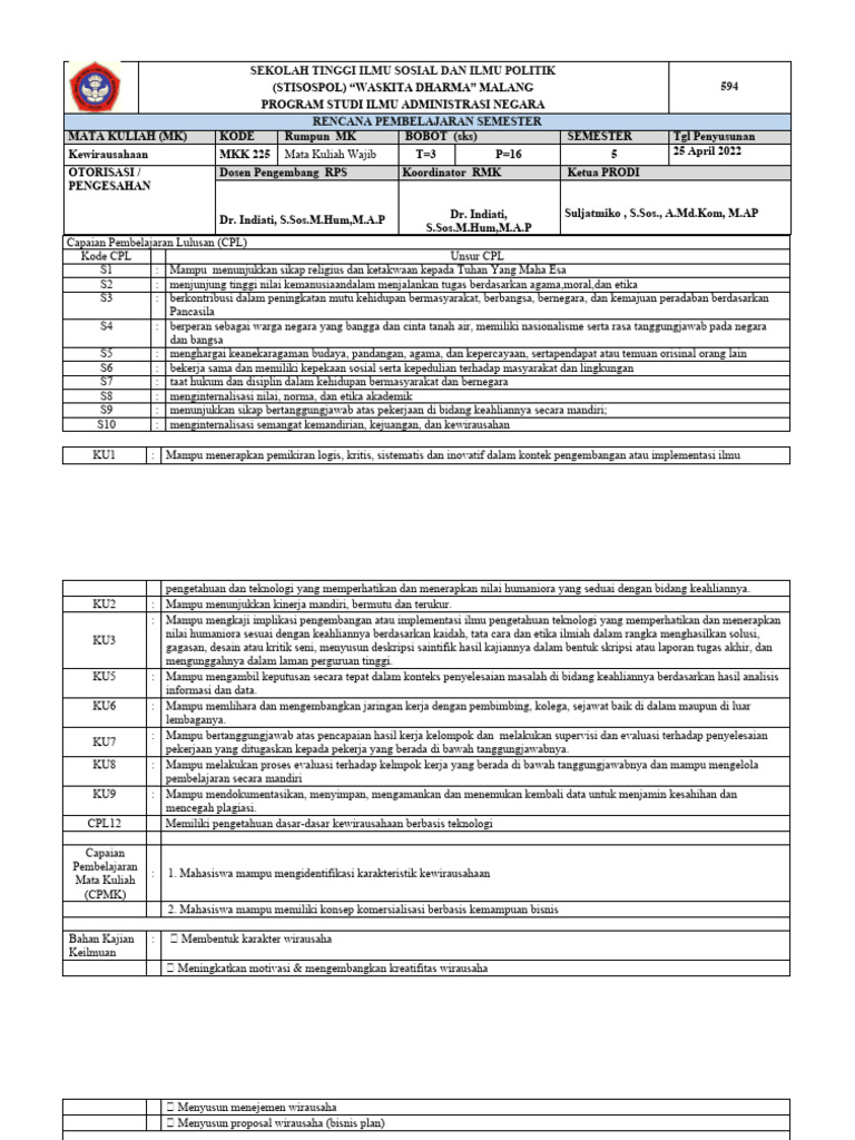 RPS Kwu S1 | PDF | Komputer