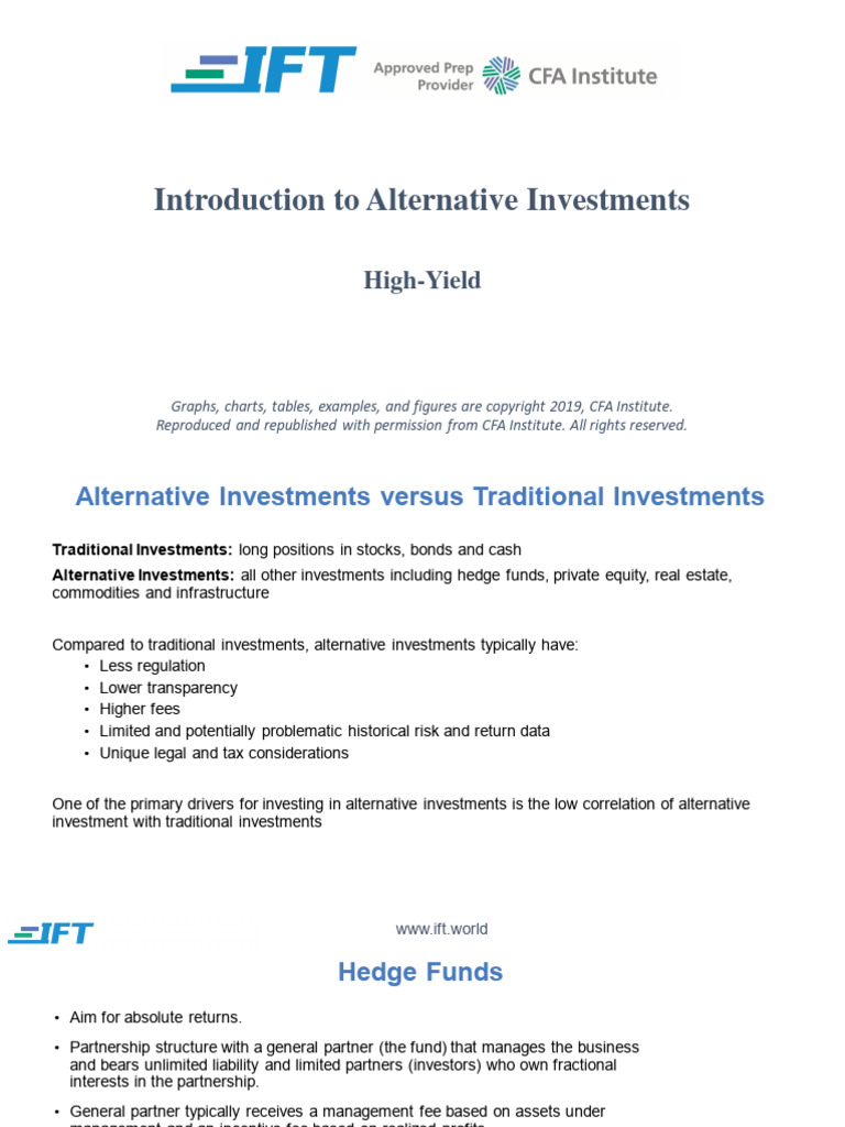 Alternative Inv HY Slides | PDF | Hedge Fund | Private Equity
