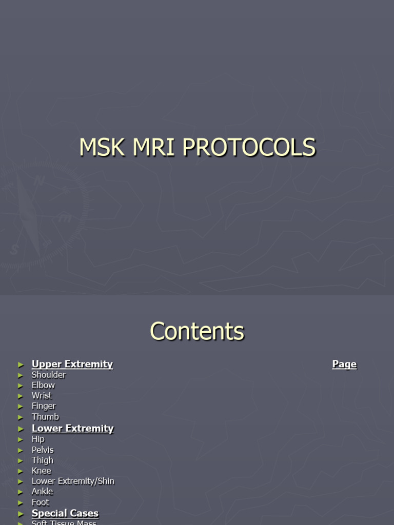 MRI PROTOCOLS COMPLETE May2016 | PDF | Thumb | Knee