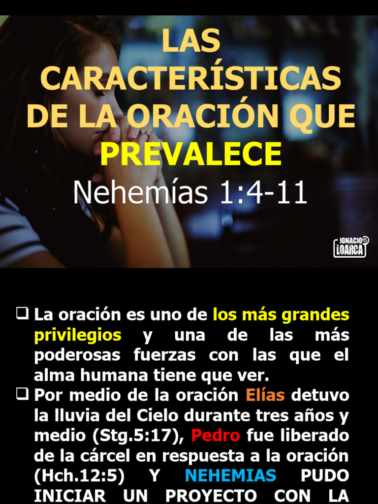 3 Caracteristicas de La Oracion Que Prevalece | PDF | Oración | Creencia religiosa y doctrina