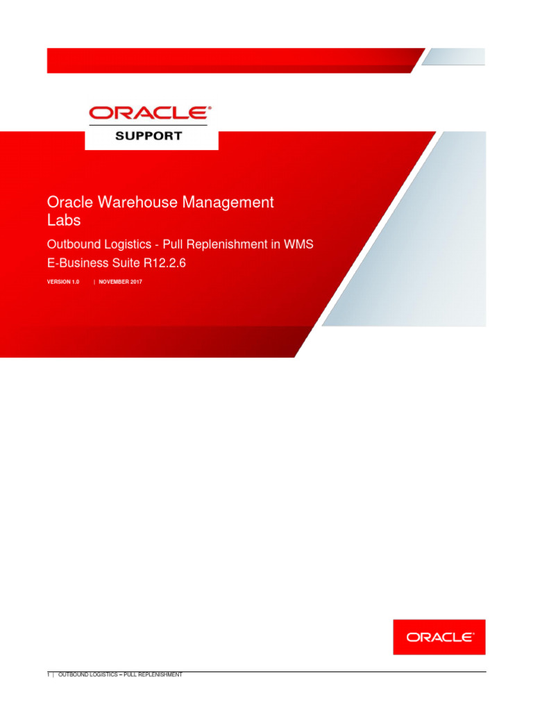 Outbound Processing Pull Replenishment | PDF | Logistics | Warehouse