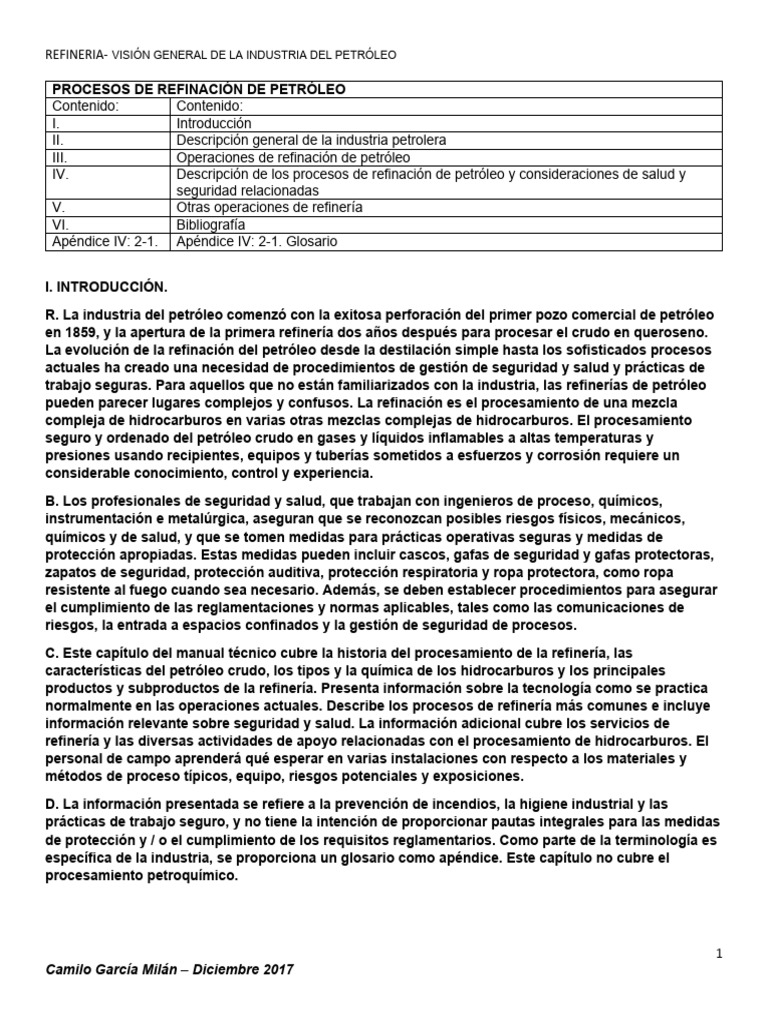 Refineria 2 | PDF | Refinería de petróleo | Hidrocarburos