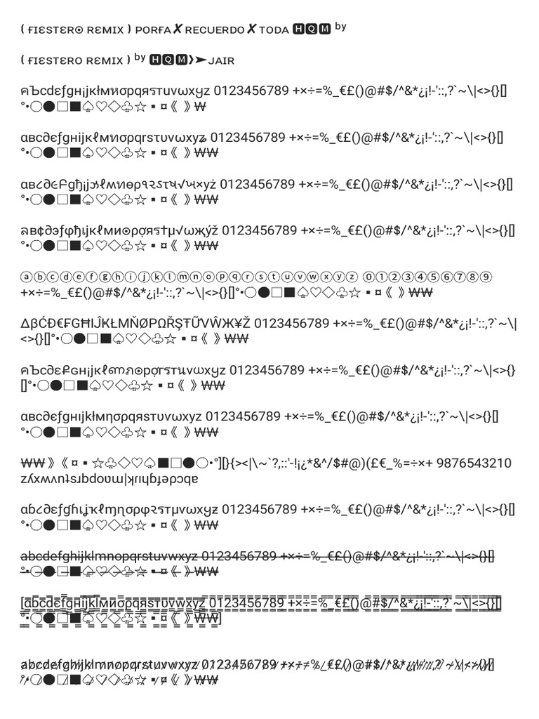 Letr) As y Simbolos | PDF