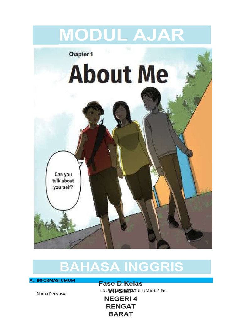 8.modul Ajar Chapter 1 All About Me | PDF