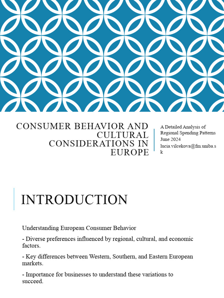 European Consumer Behavior Insights | PDF | Regulatory Compliance