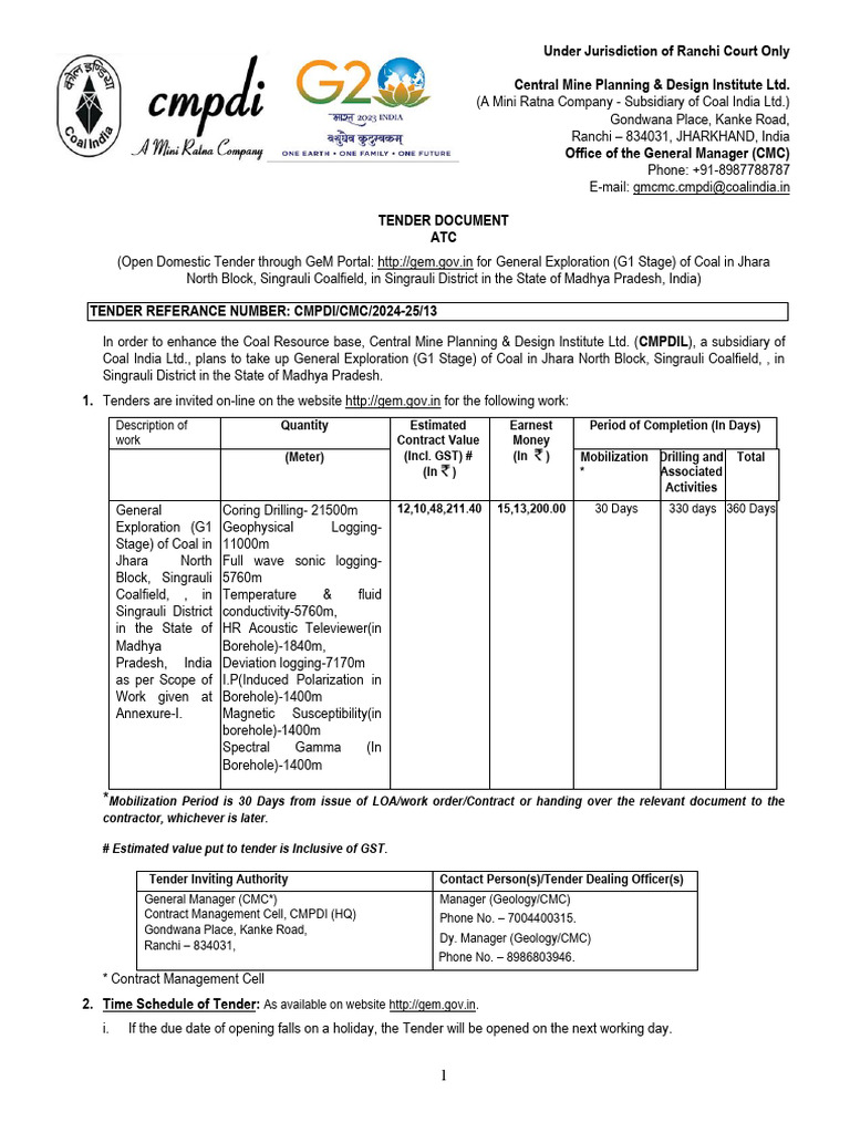 Tender | PDF | Joint Venture | Taxes