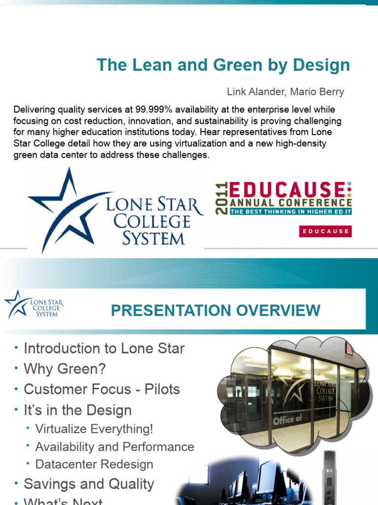 LSCS-Lean and Green by Design v10 | PDF | Data Center | Virtualization