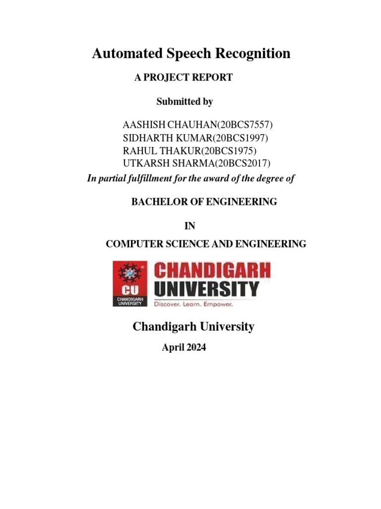 Speech Recognition Final Report (1) - Removed - Removed | PDF | Speech ... Speech Recognition Final Report (1) - Removed - Removed | PDF | Speech ...