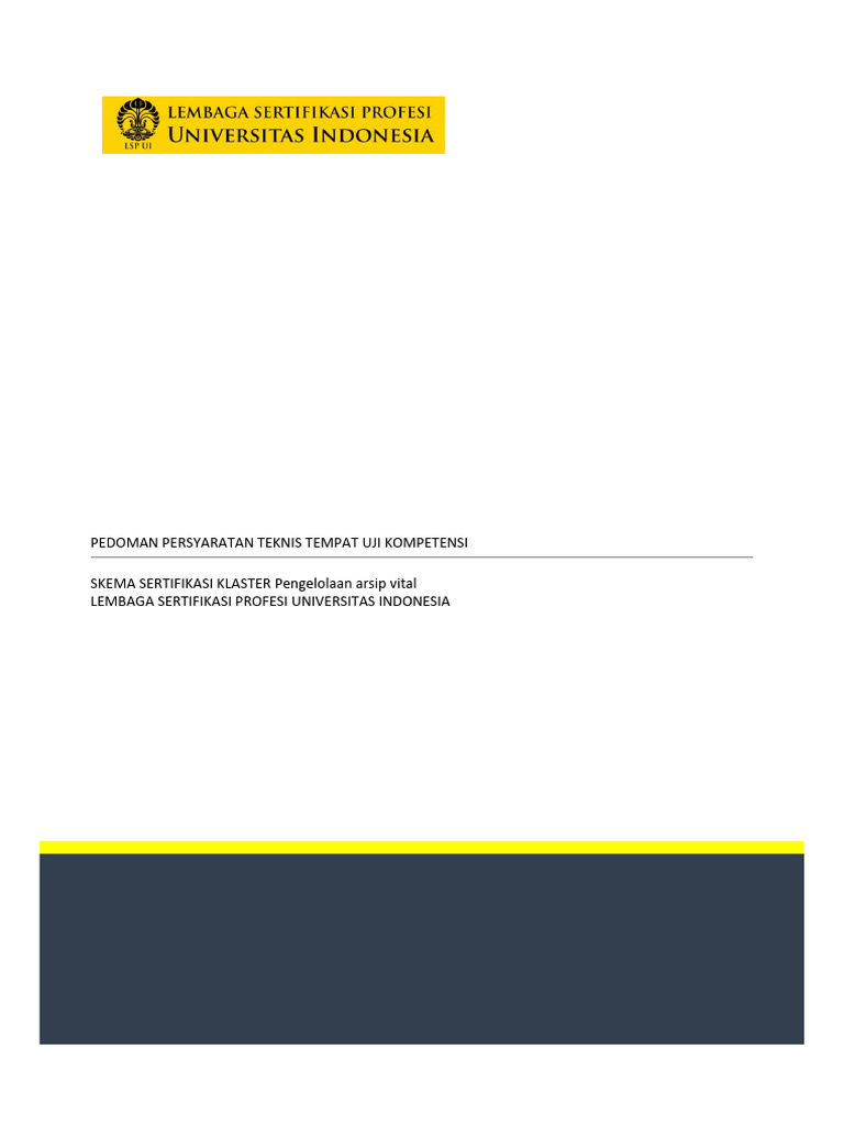 Pedoman TUK Pengelolaan Arsip | PDF | Bisnis