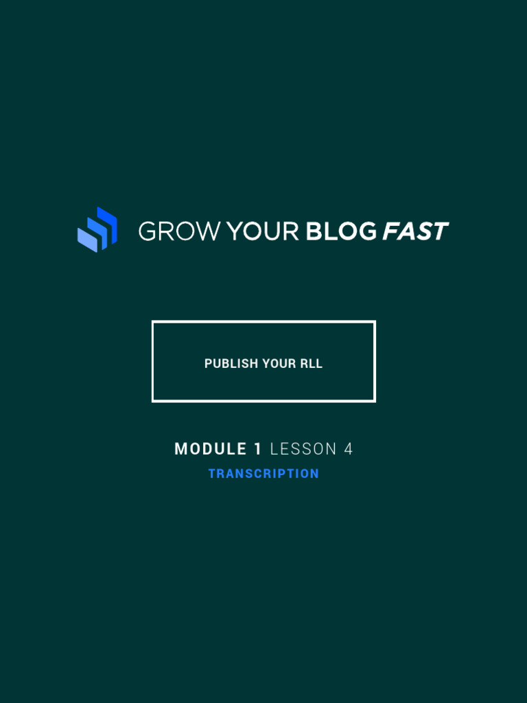 Module 1 - Lesson 4 - Transcript | PDF | Proofreading | Human Communication