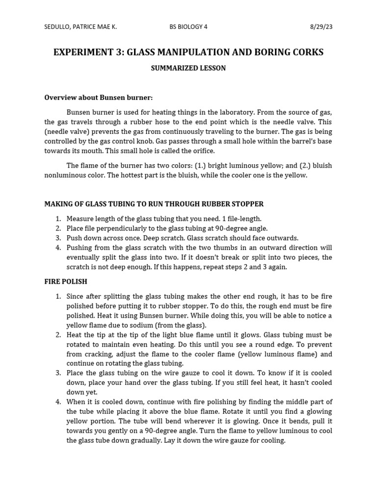 Experiment 3 - Sedullo, Patrice Mae K. | PDF