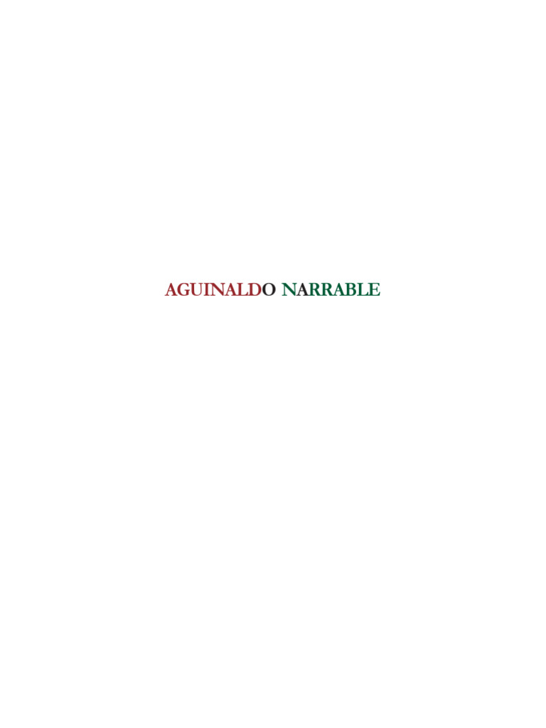 Aguinaldo Narrable | PDF