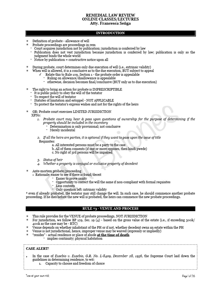 EMB Notes: Rem Rev Online - Spec Pro | PDF | Mortgage Law | Foreclosure